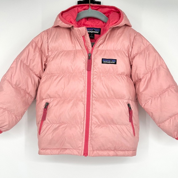 Patagonia | Jackets & Coats | Patagonia Kids Pink Hi Loft Down Hoodie ...